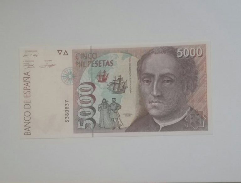 Billete de 5000 pesetas ( Cristobal Colon ) - Numismática Xaudar